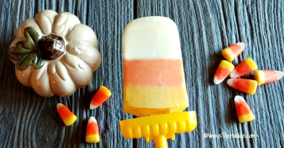 Candy Corn Pudding Pops - Colorful Popsicles That Look Like Candy Corn