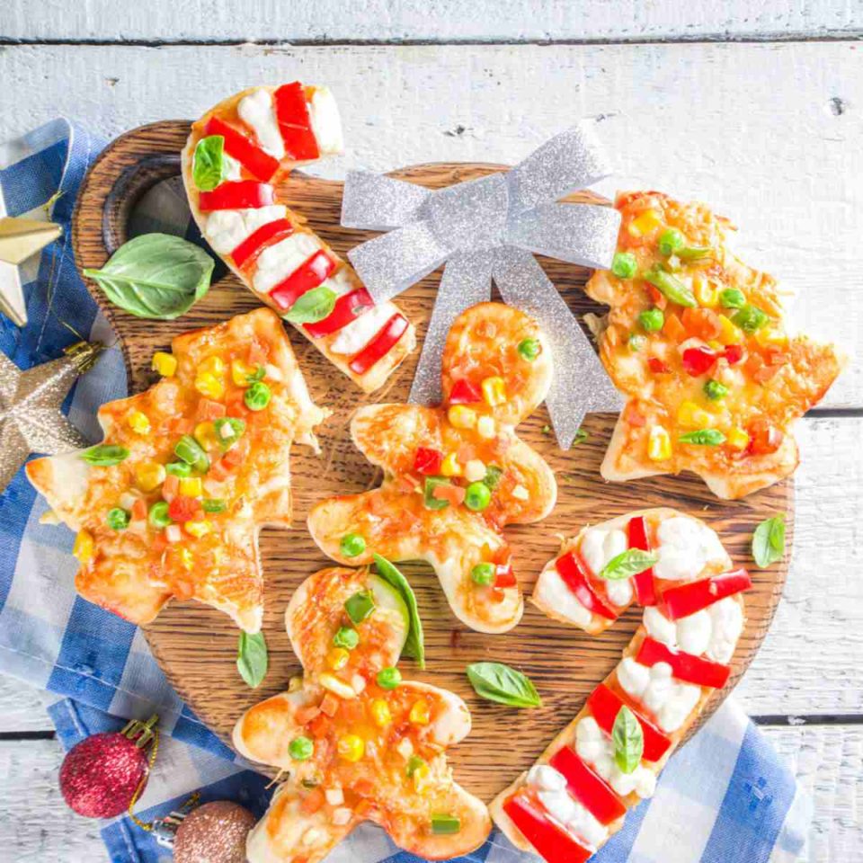 Mini Christmas Pizzas