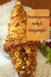 Baked Cornucopia - Edible Thanksgiving Table Centerpiece
