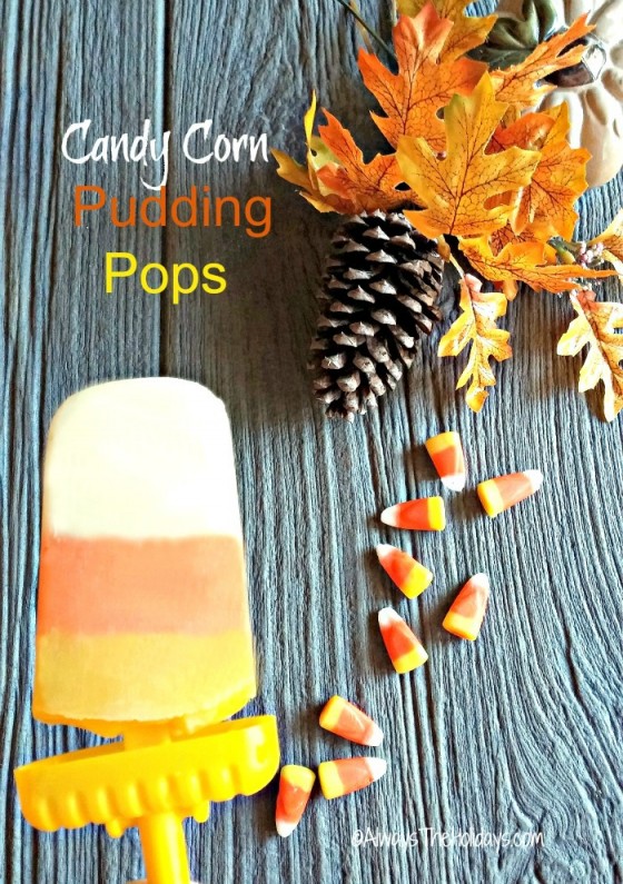 Candy Corn Pudding Pops - Colorful Popsicles That Look Like Candy Corn