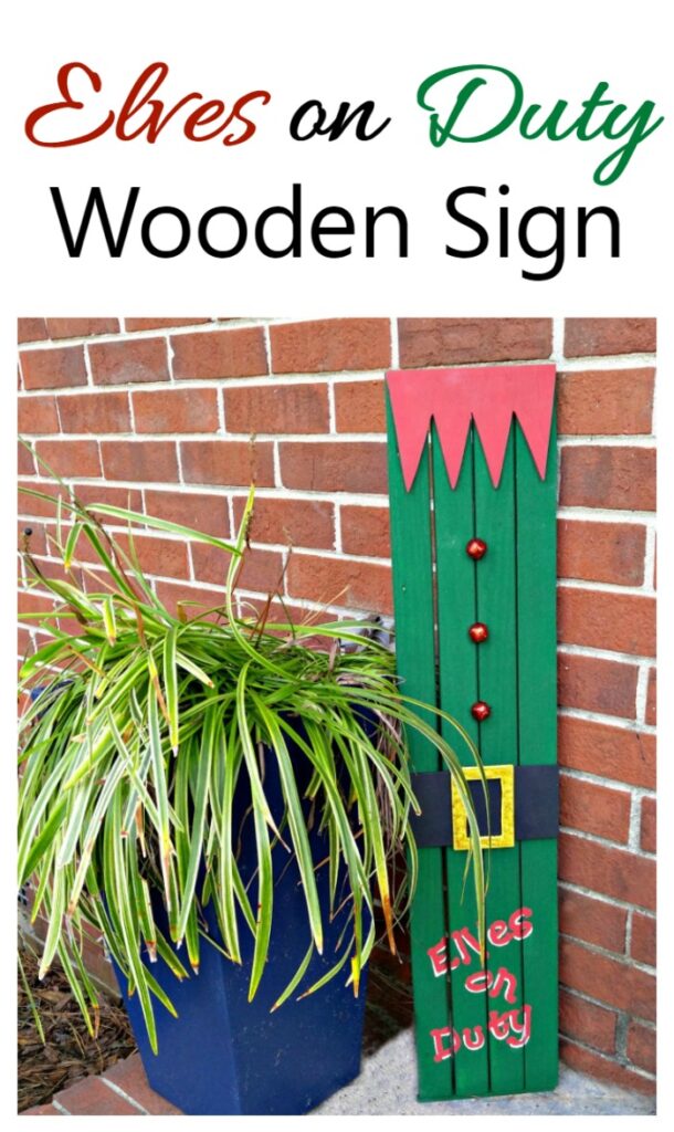 Wooden Elf Doorway Sign - Elves on Duty Christmas Project!