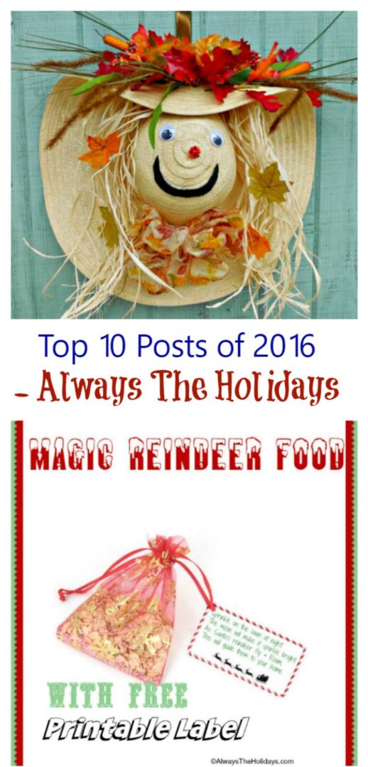 2016 Top Posts - Favorite Projects on Always The Holidays