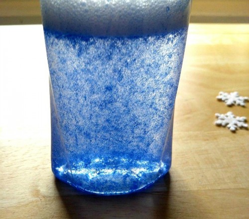 Snowflake Calm Down Jar for Winter Relaxation - Always The Holidays