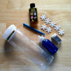 Snowflake Calm Down Jar for Winter Relaxation - Always The Holidays