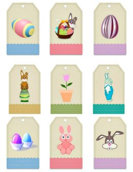 Easter Gift Tag Labels - Free Printable