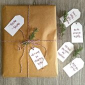 Printable Christmas Gift Tags - Holiday Labels with Messages