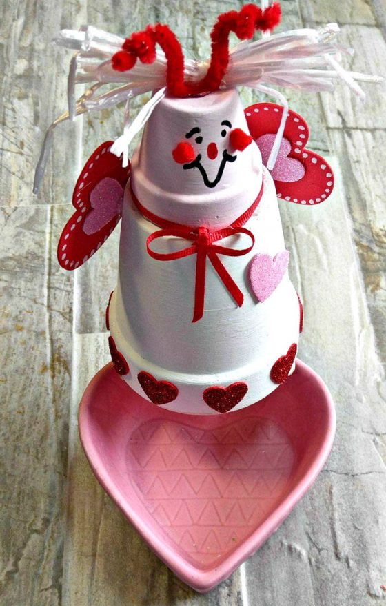 Clay Pot Love Bug Candy Dish - Valentine Terracotta Bug Craft (Tutorial)