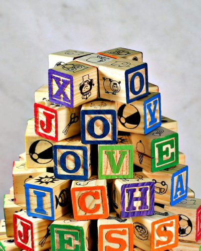 Alphabet Block Christmas Tree - How to Make a Wood Block Xmas Tree