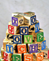 Alphabet Block Christmas Tree - How to Make a Wood Block Xmas Tree