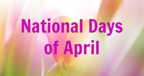 April Word Search Printable - National Days Word Find Puzzle