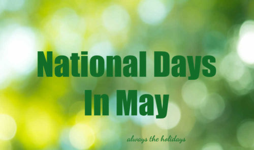 May Word Search Printable - National Days Word Find Puzzle