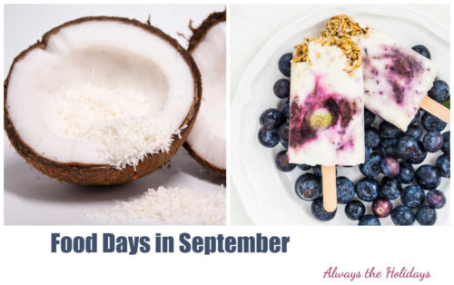 Food Holidays for September - Honor Fall with Food and Drink Days