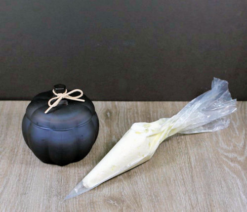 Ghostbuster Cocktail for Halloween with Spooky Whipped Cream Ghosts