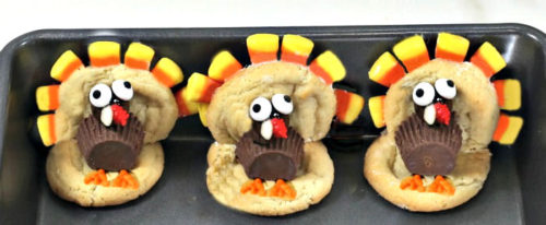 Cookie Turkeys for Thanksgiving - Cute Candy Corn Turkey Cookies