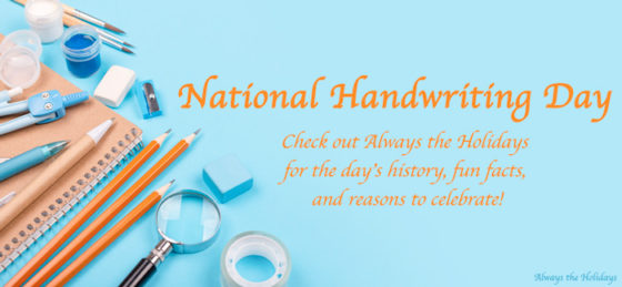 National Handwriting Day - Learn About the History and Art of Handwriting