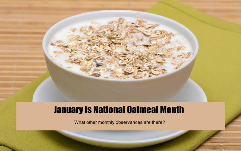 Food Holidays in January - Bloody Marys - Cream Puffs & More