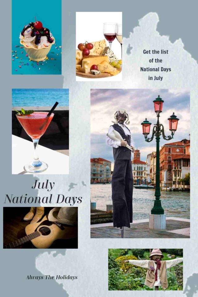 What are the July National Days? - Find Out With Our Free List