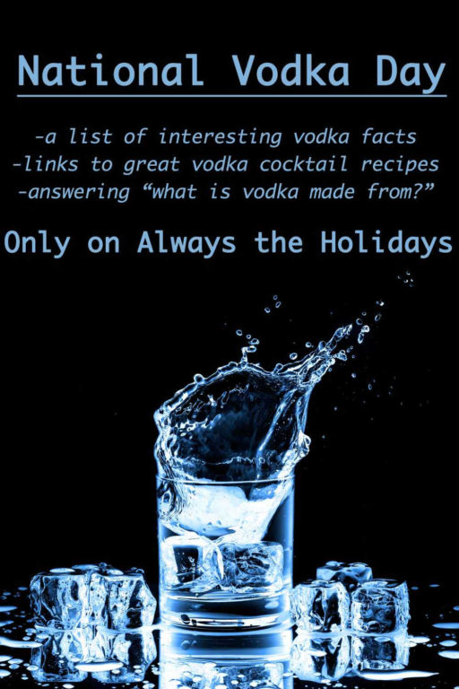 Celebrate National Vodka Day - Vodka Facts & Vodka Cocktail Recipes