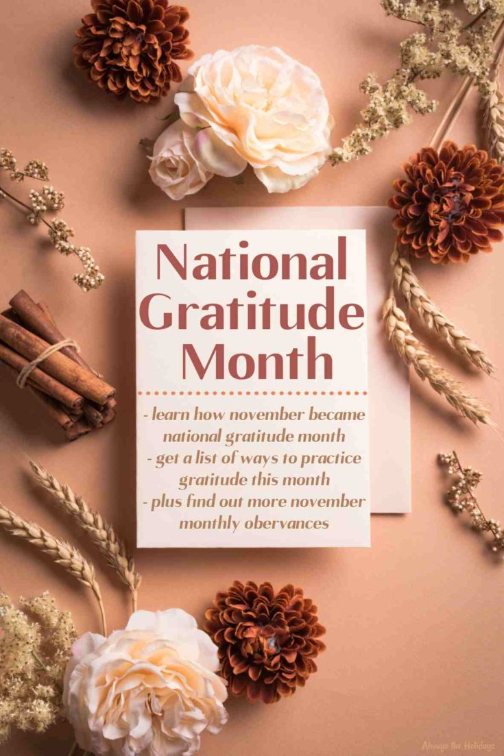 National Gratitude Month - Ways to Show Gratitude This November