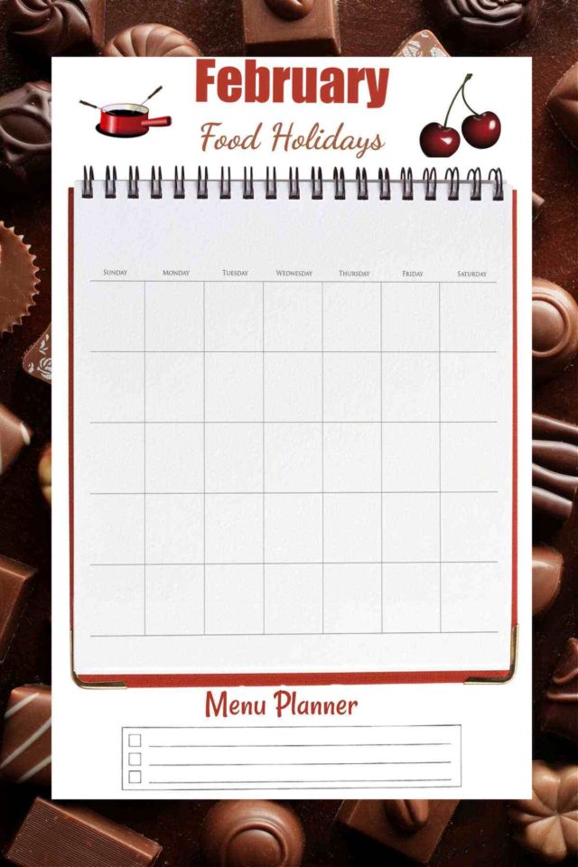 February Food Holidays- Celebrating with Month with Food Days