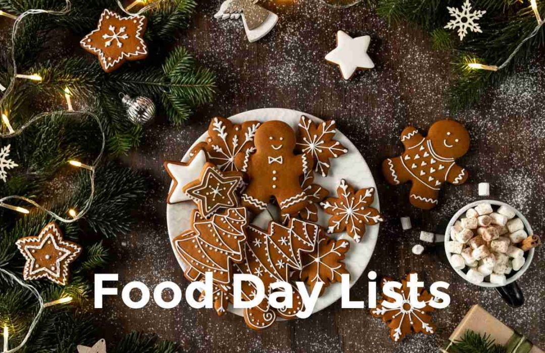 December Food Holidays - List of December Food Days to Honor
