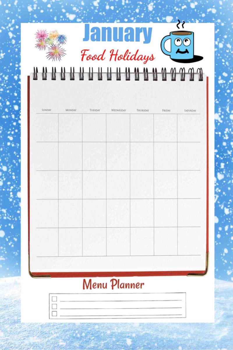 Food Holidays in January - Bloody Marys - Cream Puffs & More