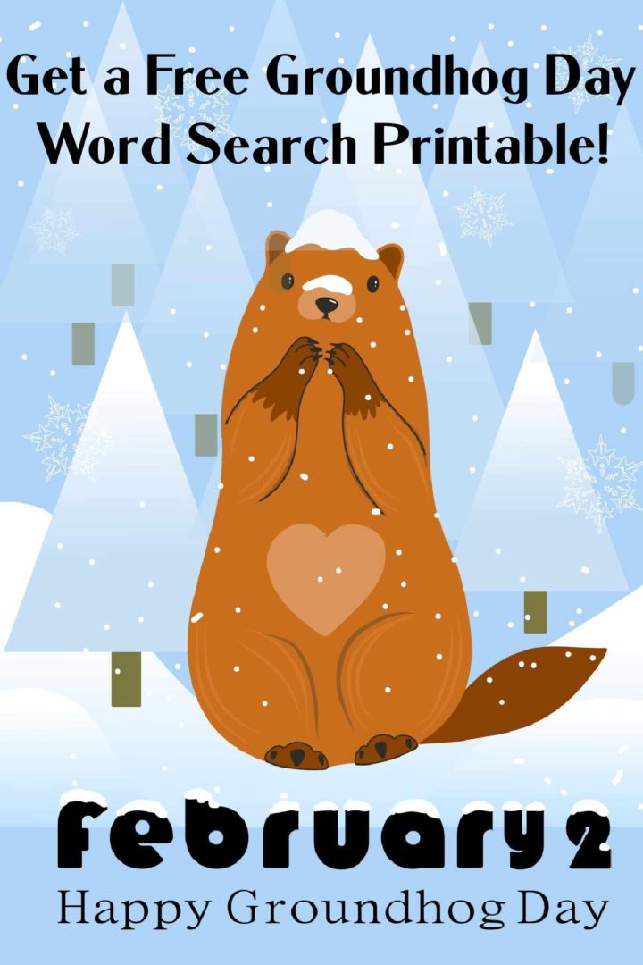 Groundhog Day Word Search - Free Groundhog Day Printable