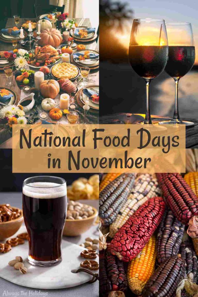 November Food Holidays - List of National Food Days in November