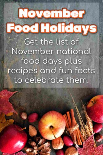 November Food Holidays - List of National Food Days in November