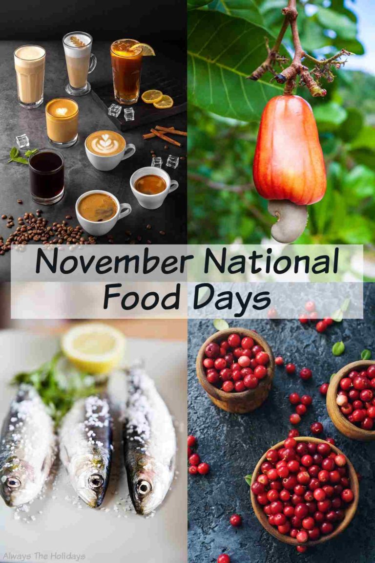 November Food Holidays - List of National Food Days in November