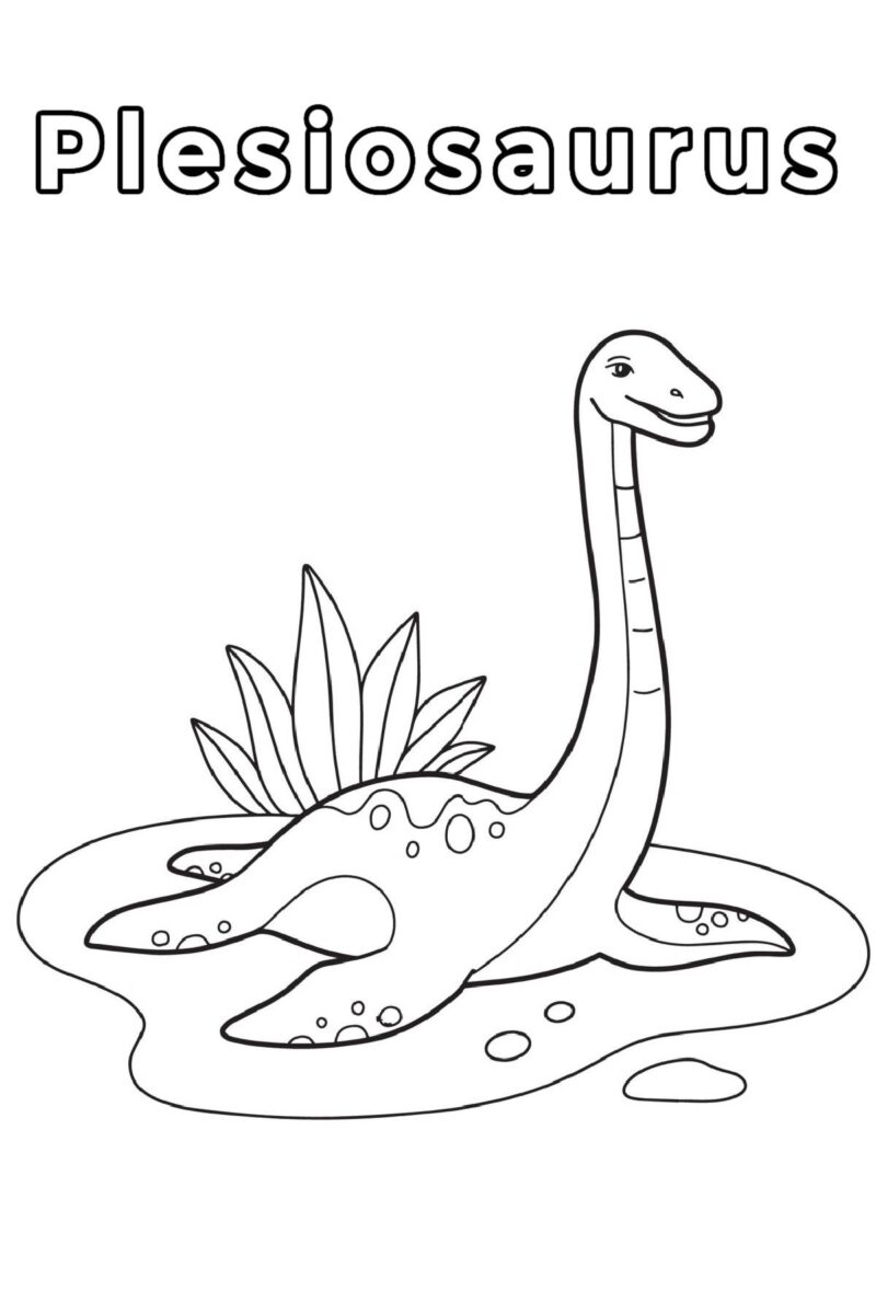 15 Dinosaurs Coloring Pages - T Rex, Stegosaurus, Raptor