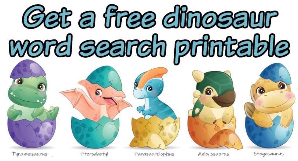 Free Dinosaur Word Search Printable - With Answer Key Included