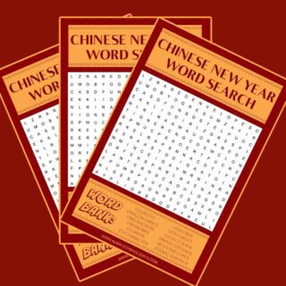 Chinese New Year Word Search - Free Printable with Answer Key