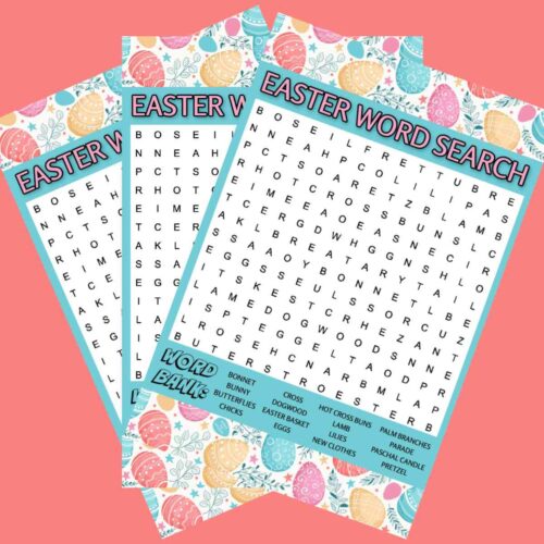 Free Easter Word Scramble Printable - With Answer Key Included