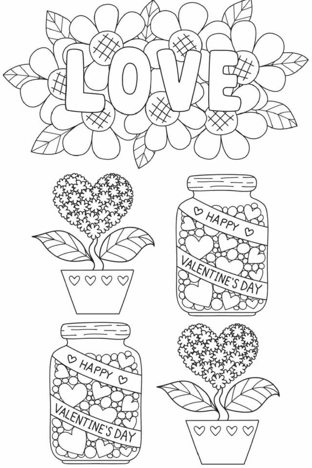14 Valentine's Day Coloring Pages - Free Printables For All Ages