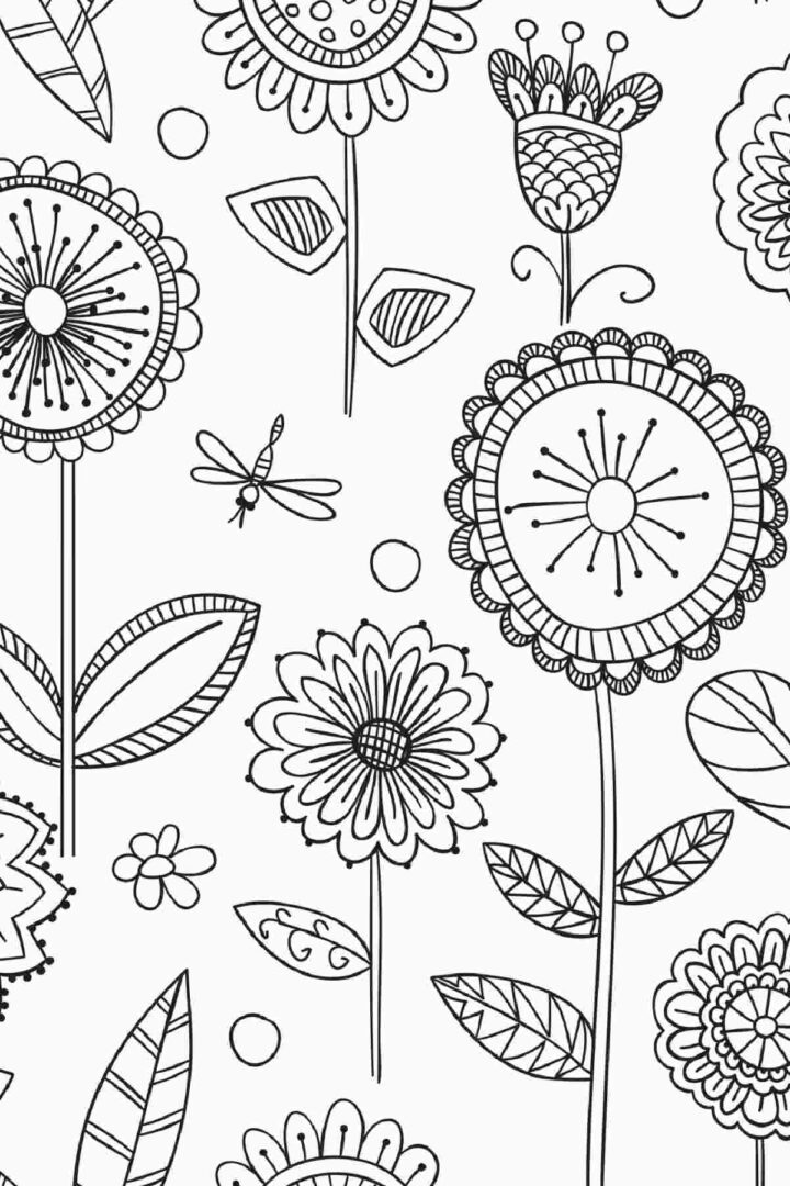 Get 20+ Free Spring Coloring Pages - Flowers, Butterflies & More!