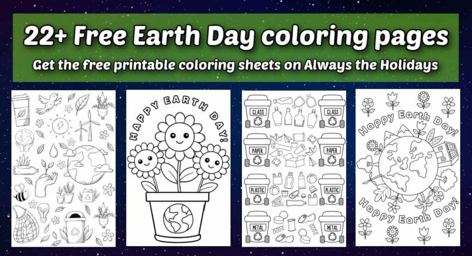 22+ Free Earth Day Coloring Pages - Printables for All Ages