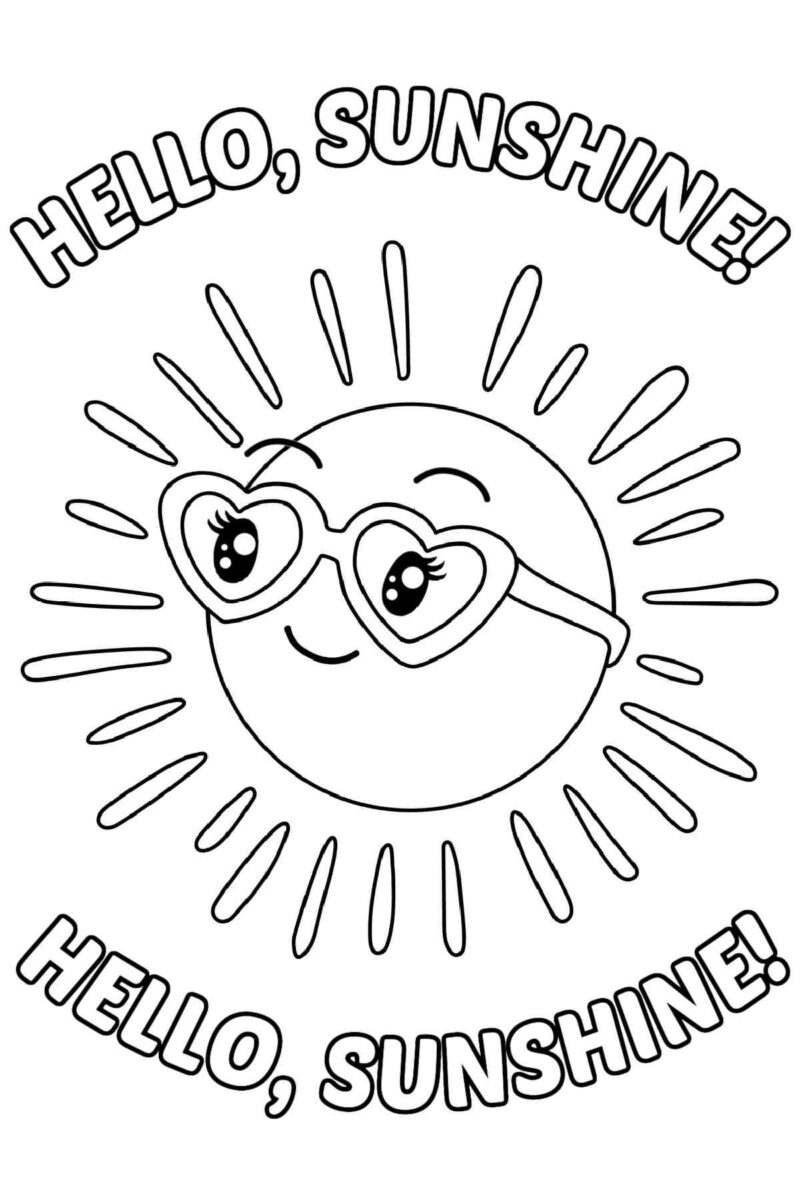 20+ Free Printable Summer Coloring Sheets - Designs for All Ages
