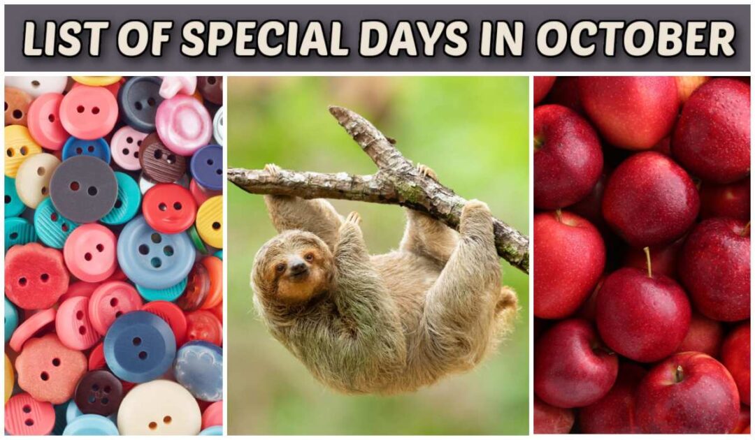 October National Days - Get a List of the Special Days in October