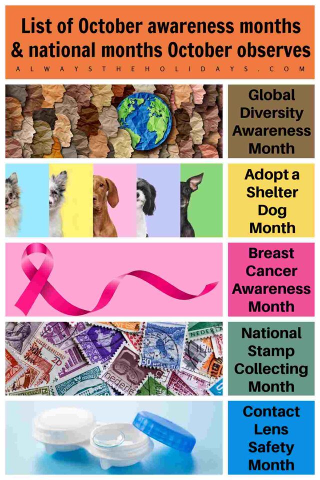 October Awareness Months & National Months October Celebrates