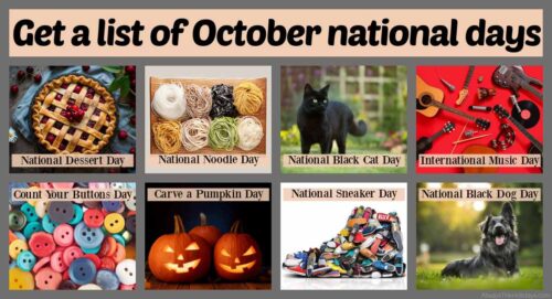 October National Days - Get a List of the Special Days in October
