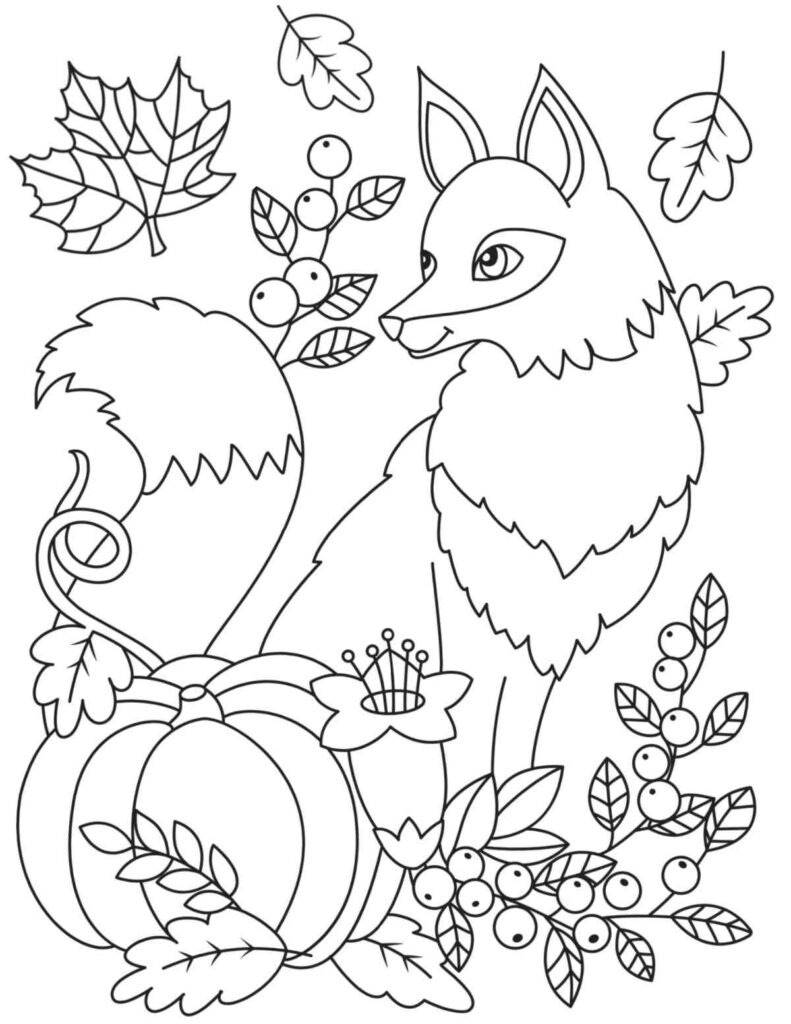 20+ Free Printable Fall Coloring Pages for Kids, Teens & Adults
