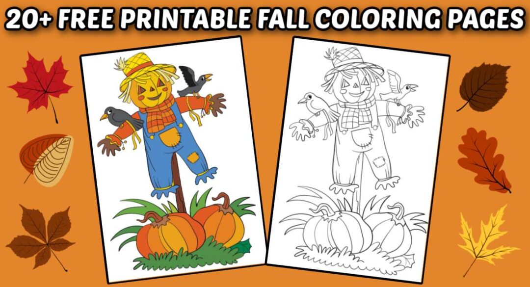 20+ Free Printable Fall Coloring Pages for Kids, Teens & Adults